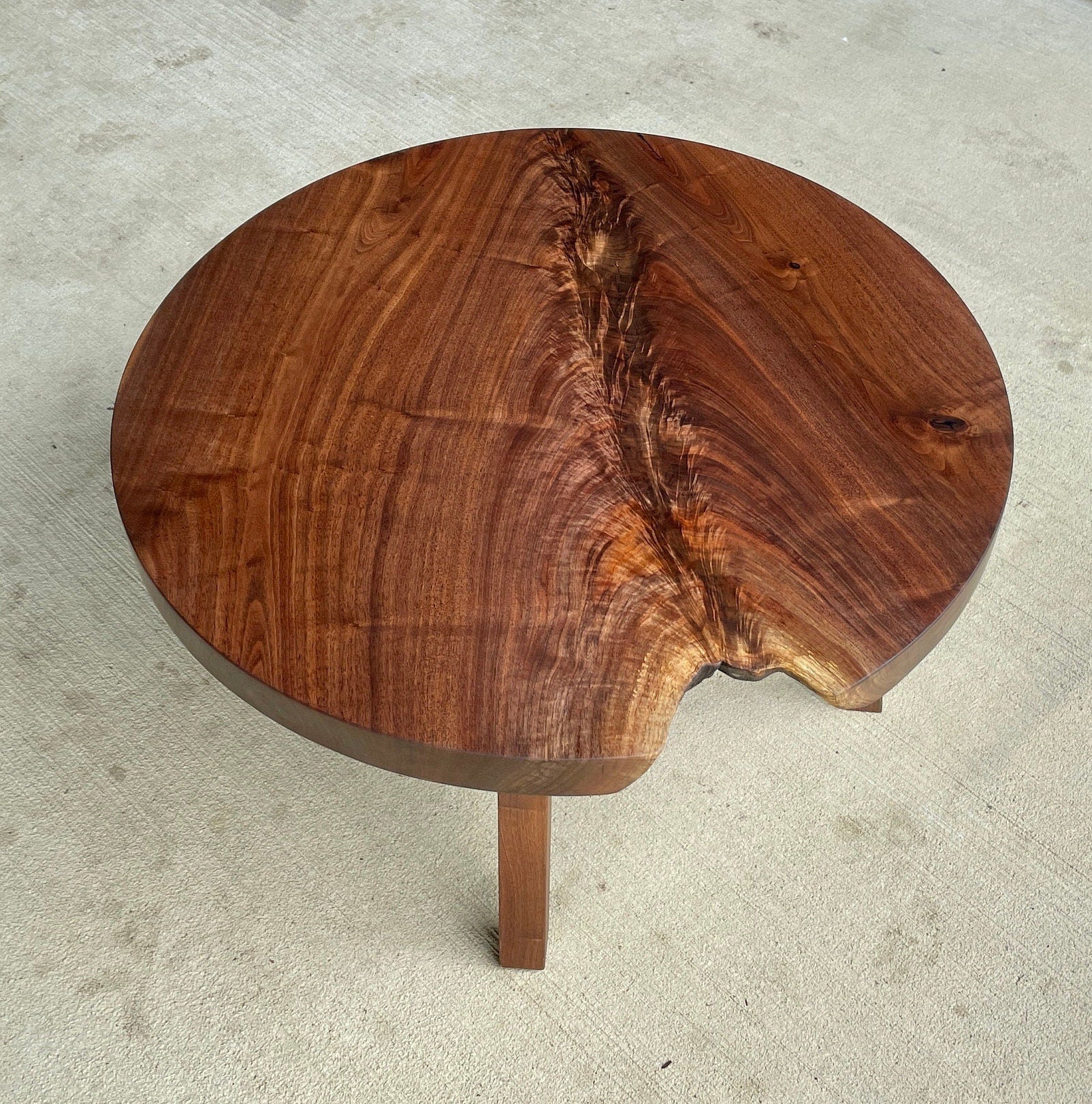 Live Edge Coffee Table Walnut Coffee Table Walnut Round Coffee Table ...